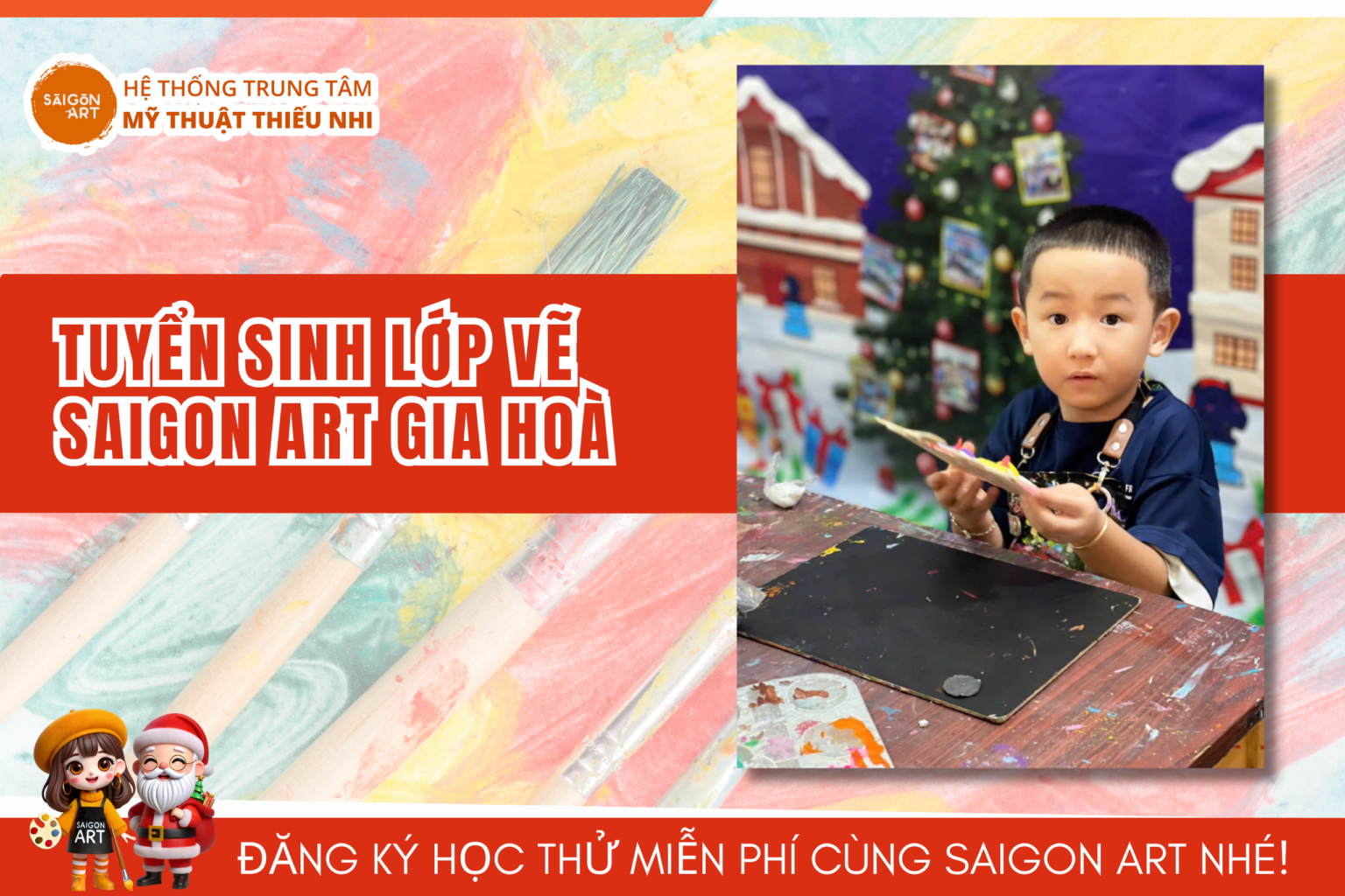 Tuyển Sinh Lớp Vẽ SaiGon Art Gia Hoà - Saigon Art